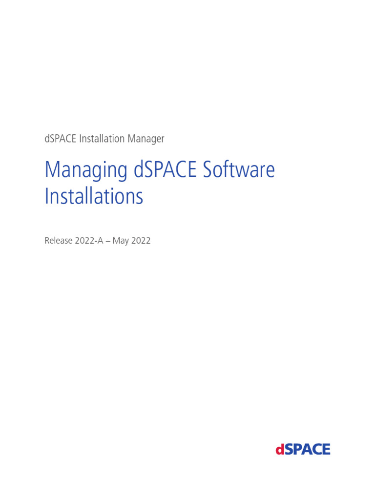 Dspace Installationmanagermanagingdspaceinstallations 22a - 2022 05 | PDF