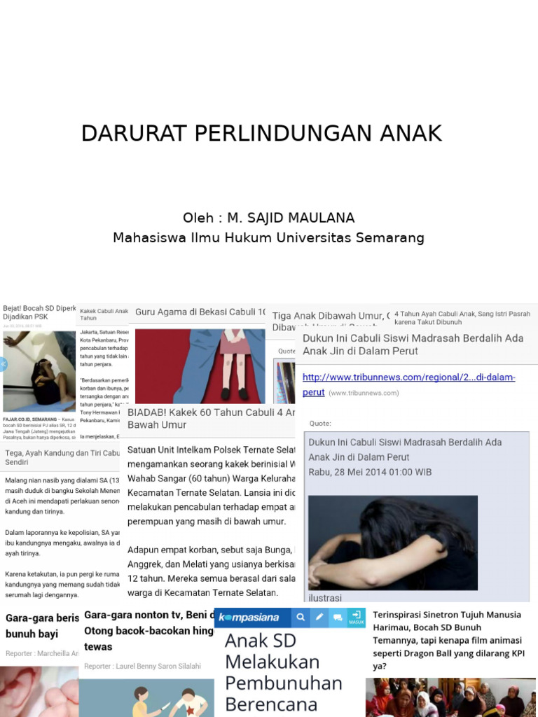 Ppt Hukum Perlindungan Anak | PDF