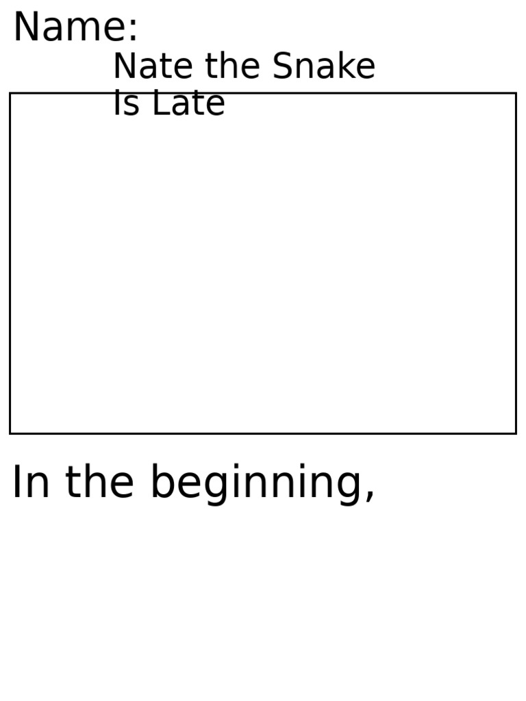 Nate The Snake PDF | PDF