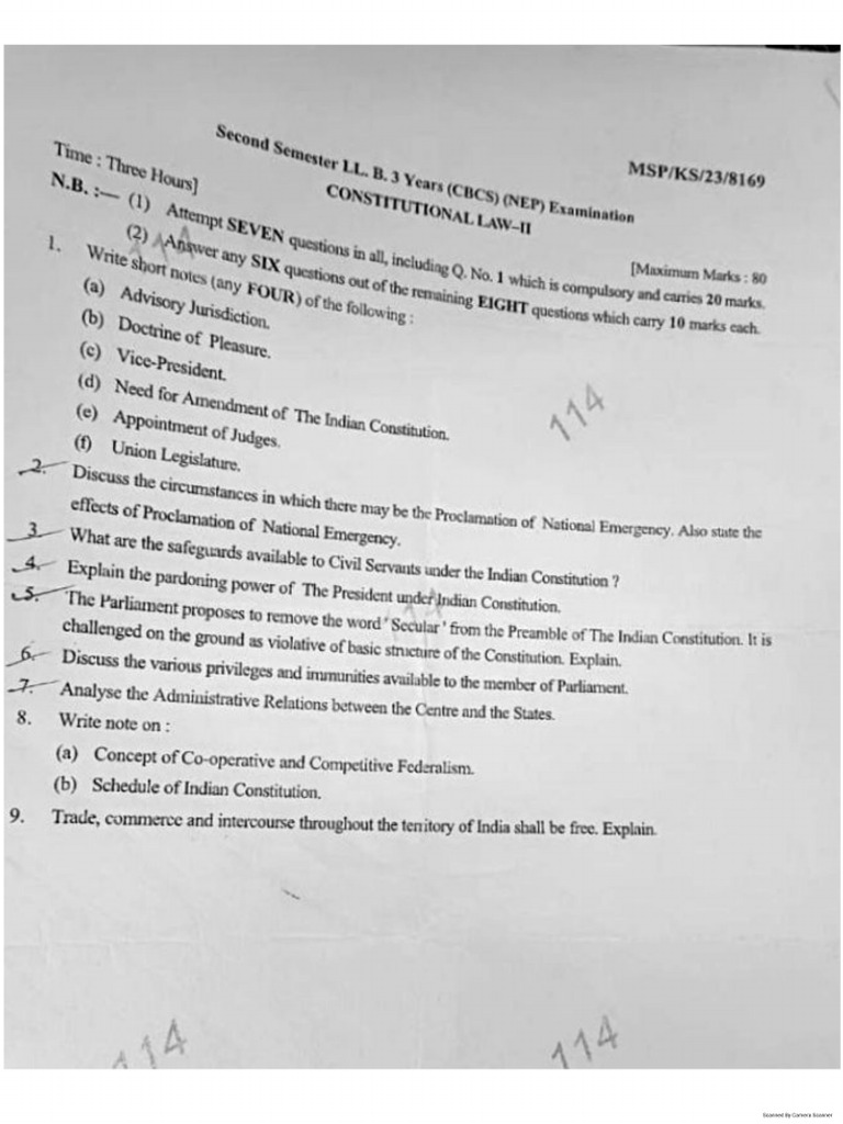 2024 - Question Paper Sem2 | PDF