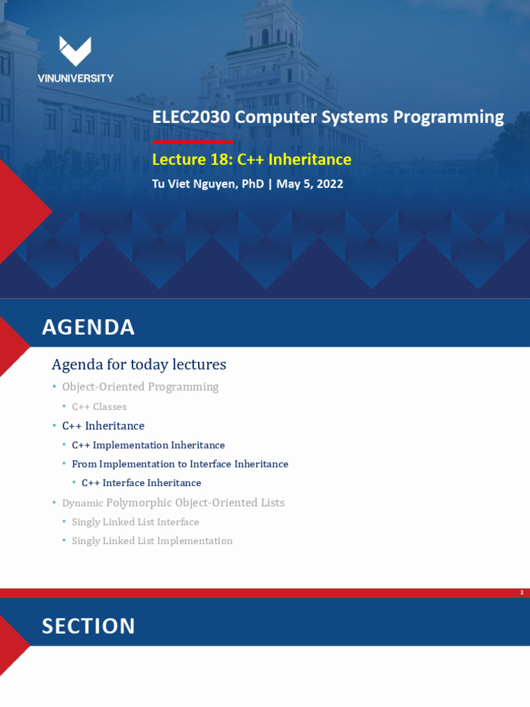 ELEC2030 CSP - Lecture 18 - Inheritance | PDF ELEC2030 CSP - Lecture 18 - Inheritance | PDF