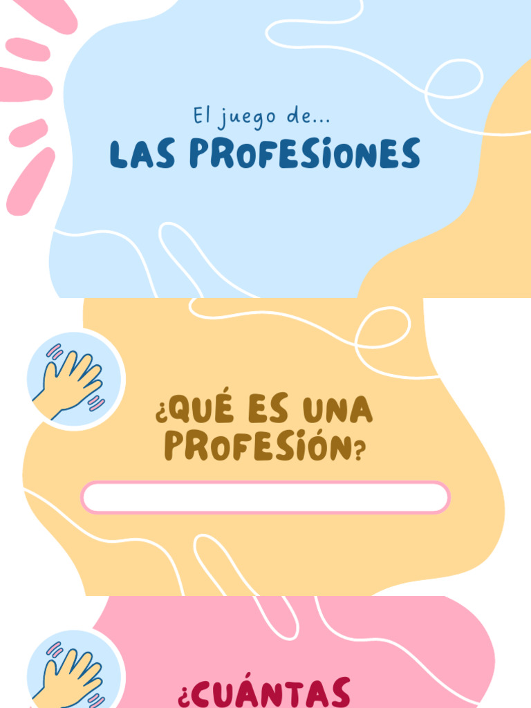 6. Juego de Profesiones | PDF
