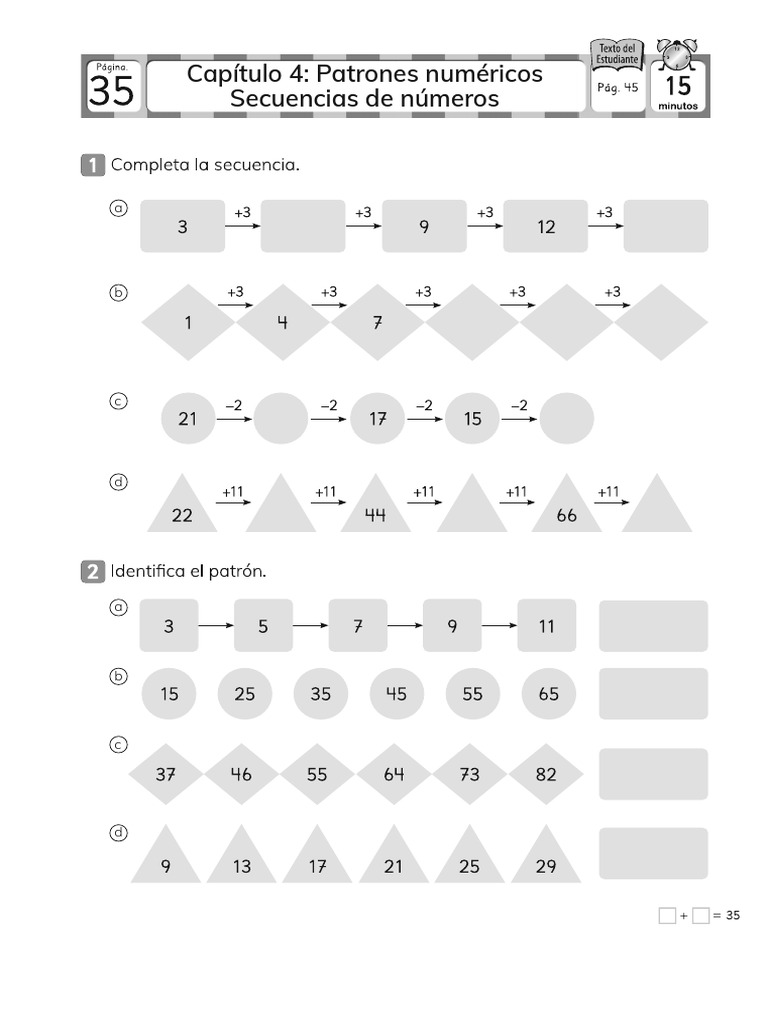 Patrones Numericos | PDF