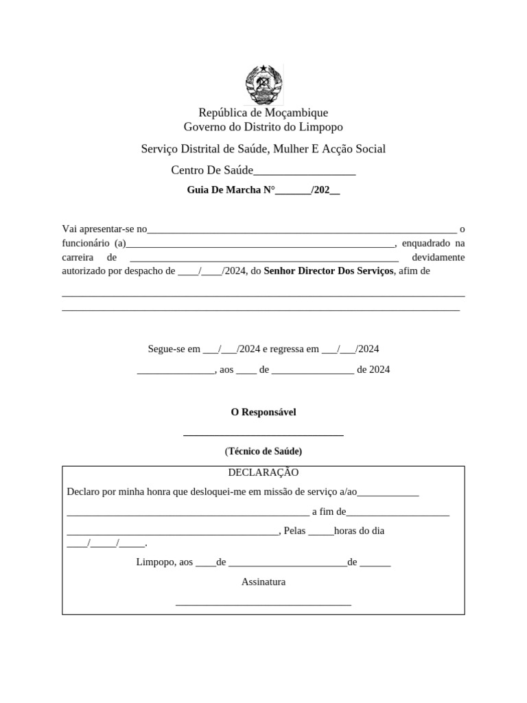 Guia de Marcha | PDF