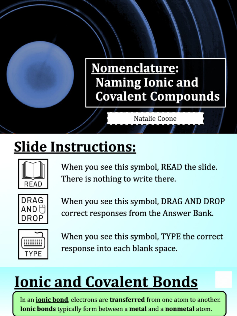 Nomenclature - Interactive Google Slides | PDF