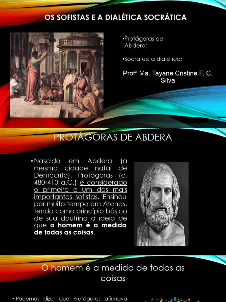 Os sofistas e a dial-tica socr-tica.pptx | PDF