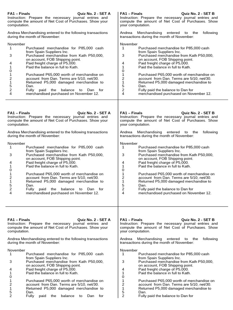 Fa1 Finals Quiz 2 | PDF