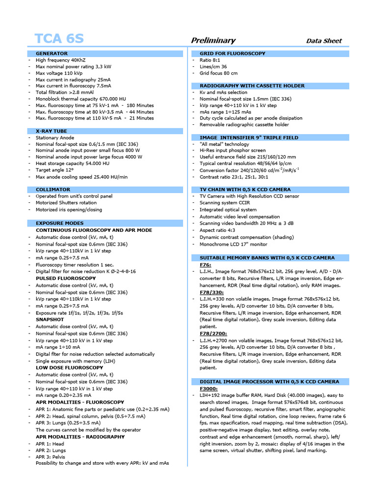 Instalación Técnicas TCA-6 | PDF