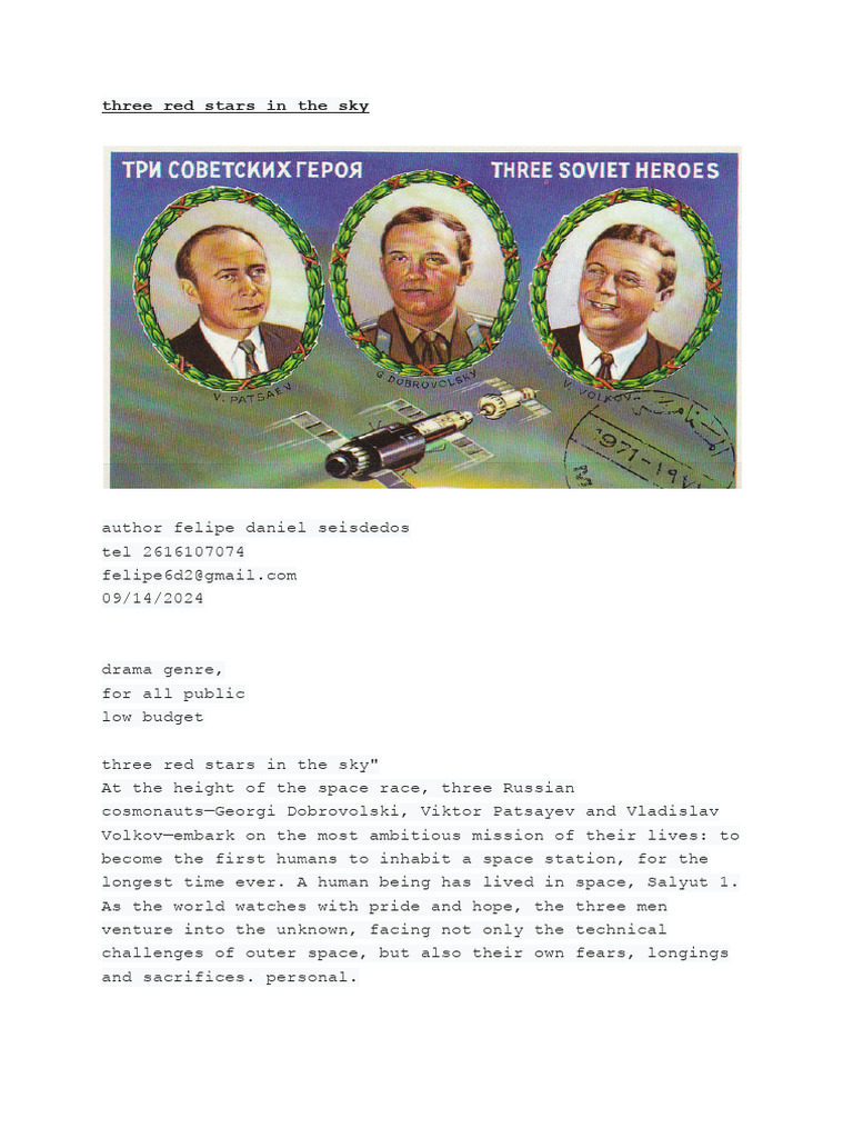 Three Red Stars in The Sky | PDF