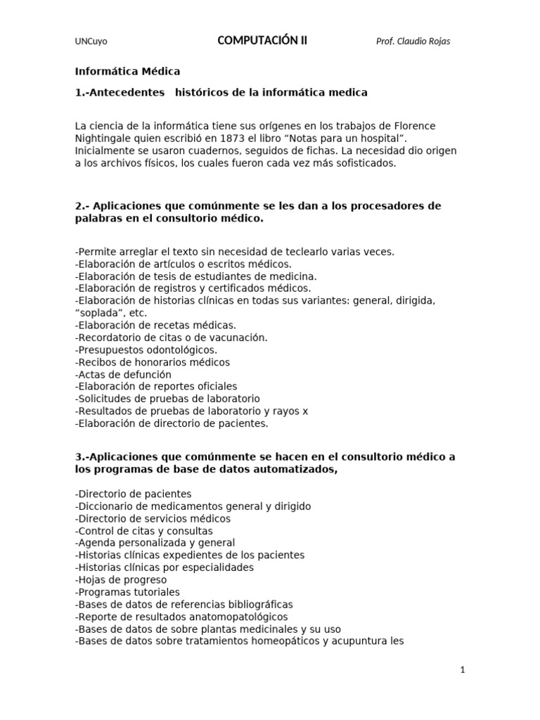 Computacion Aplicada UNCuyo Apunte 2 | PDF