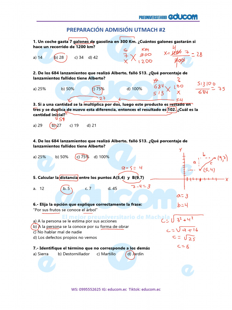 Preparación UTMACH 2 Revision | PDF