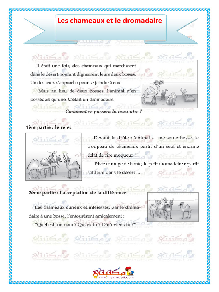 Les Chameaux Et Le Dromadaire | PDF