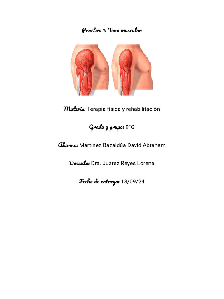 P1. Tono Muscular | PDF