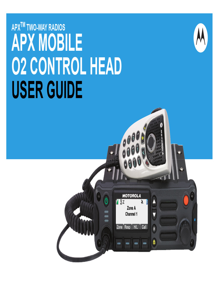 Apx Mobile O2 Control Head User Guide | PDF | Radio | Copyright