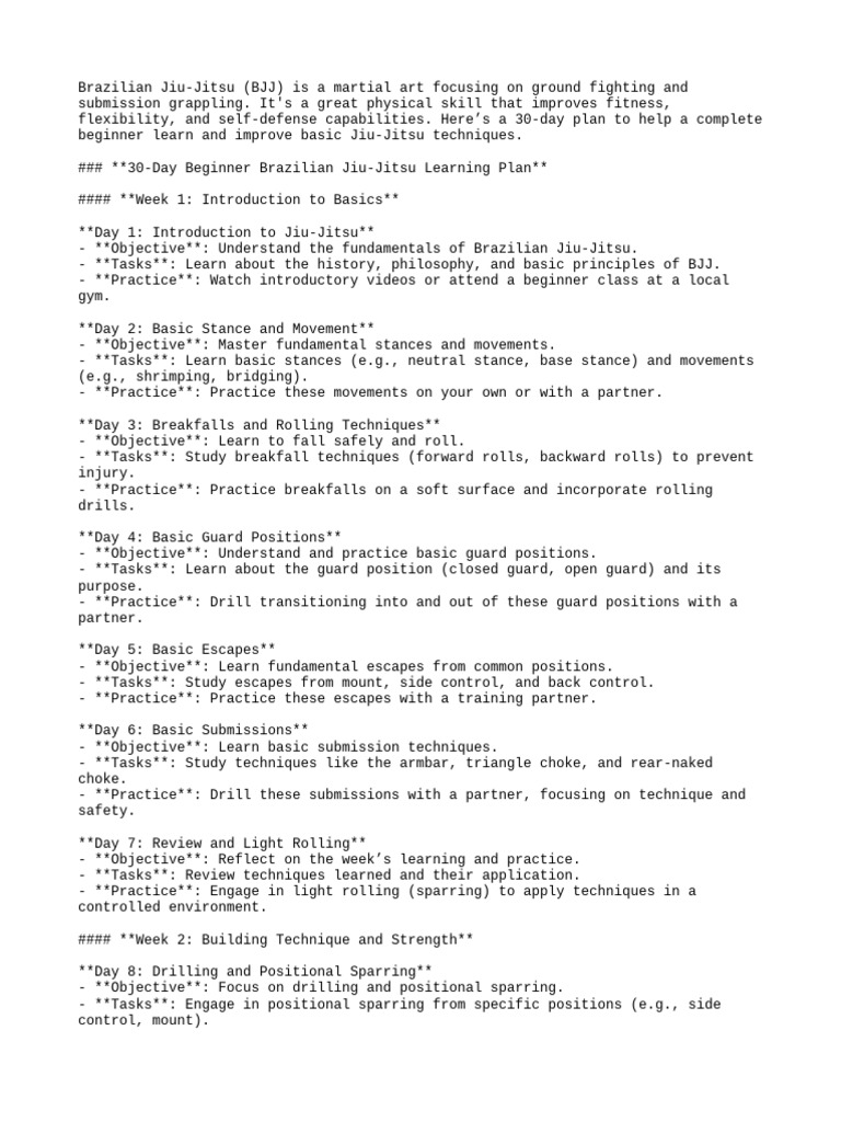 Basic Jiu-Jitsu | PDF