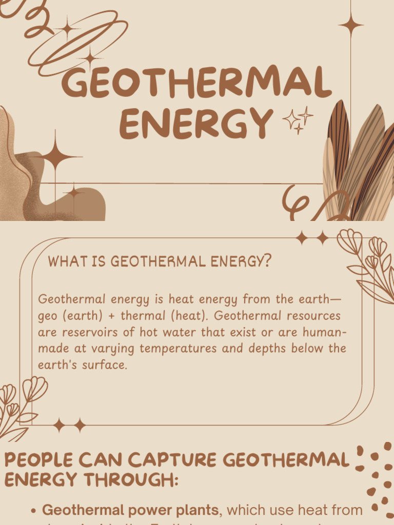 Geothermal Energy 1 | PDF