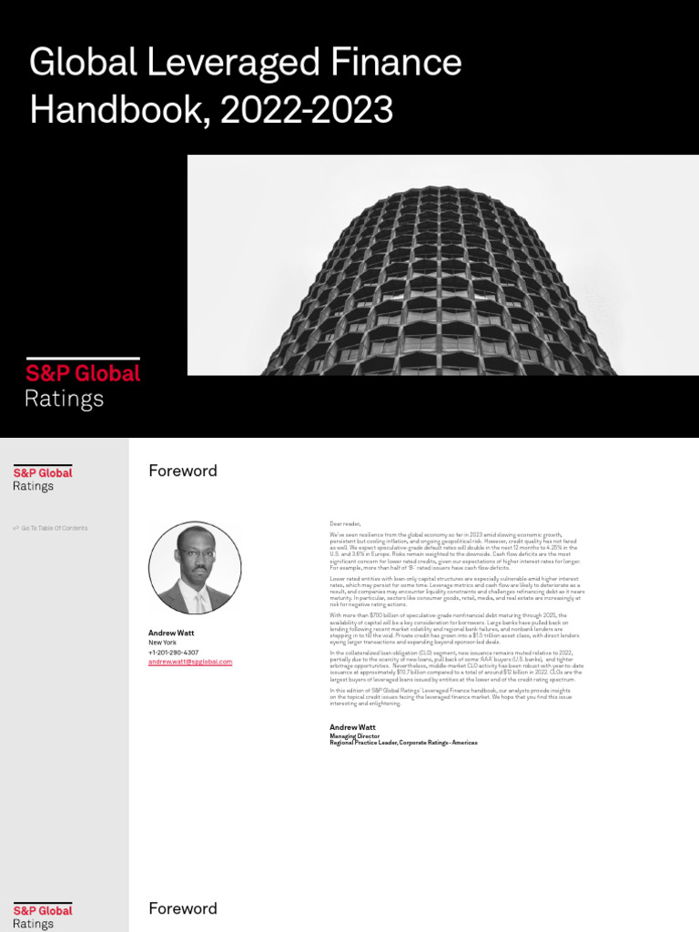 Global Leveraged Finance Handbook, 2022-2023 | PDF
