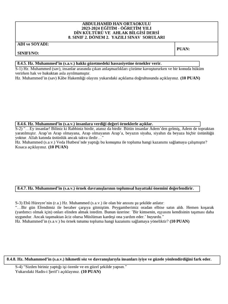 DKAB.8.2.2. KLASİK | PDF