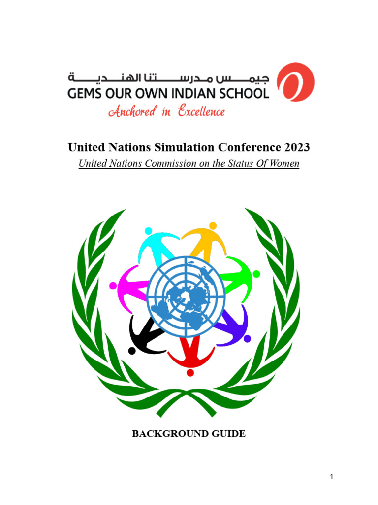 Background Guide UNCSW | PDF