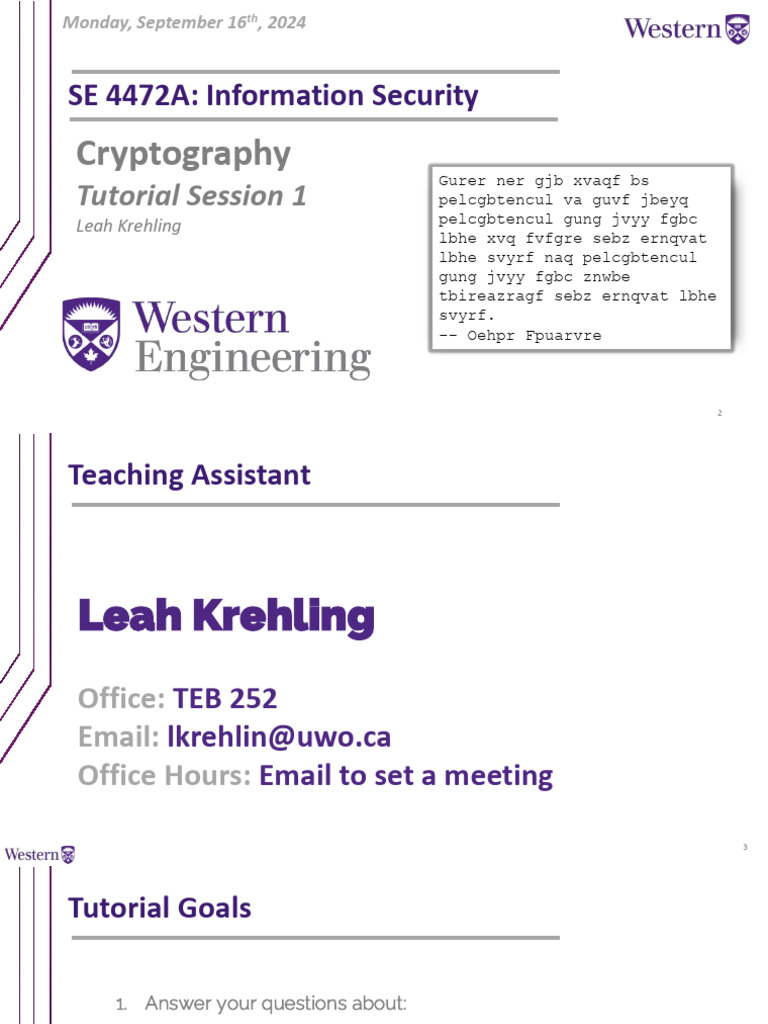 Slides For Tutorial 1 | PDF