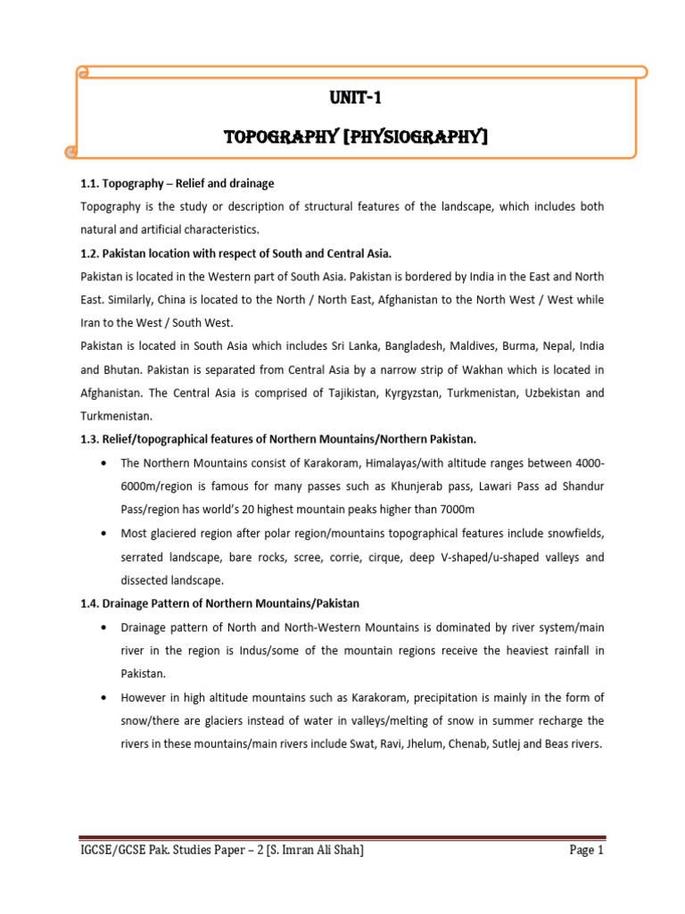 Unit 1 Paper 2 Lecture 1 | PDF