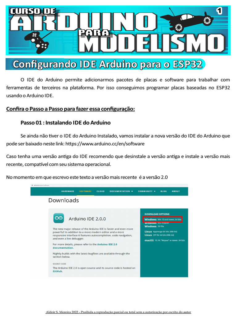 Aula 02 - Como Configurar o IDE Do Arduino para Programar o ESP32 | PDF