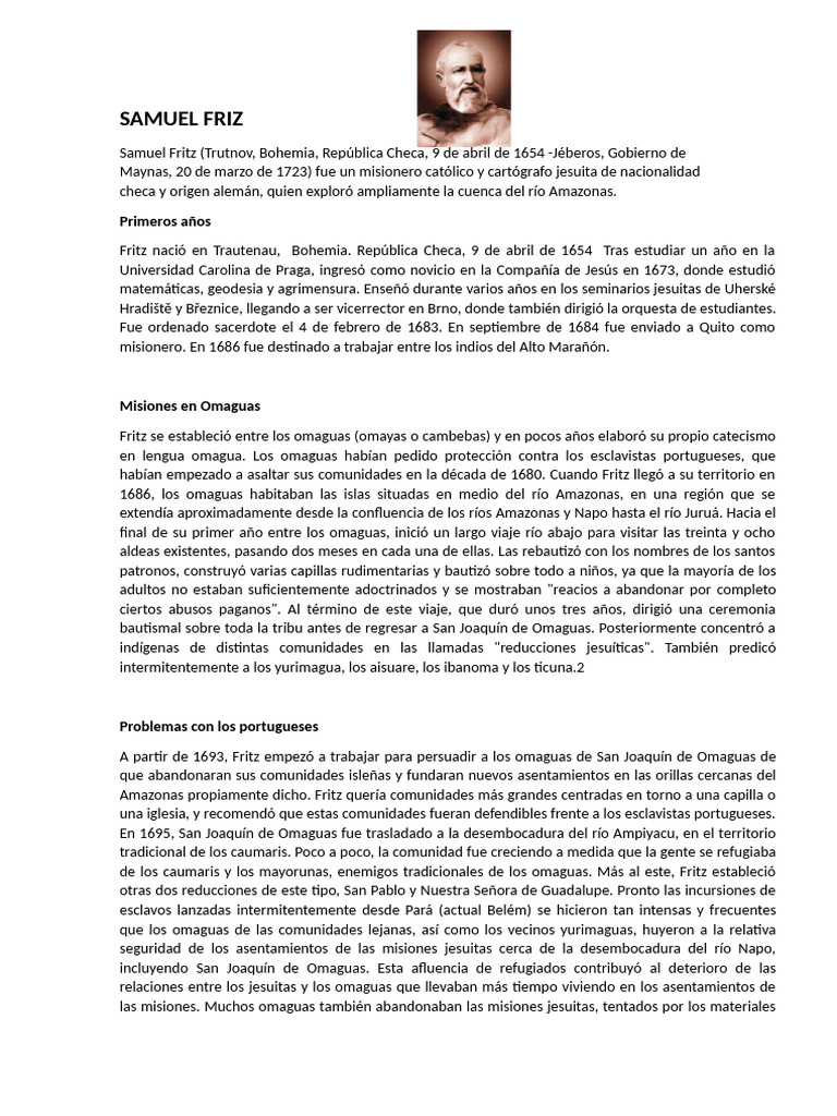 Samuel Fritz | PDF