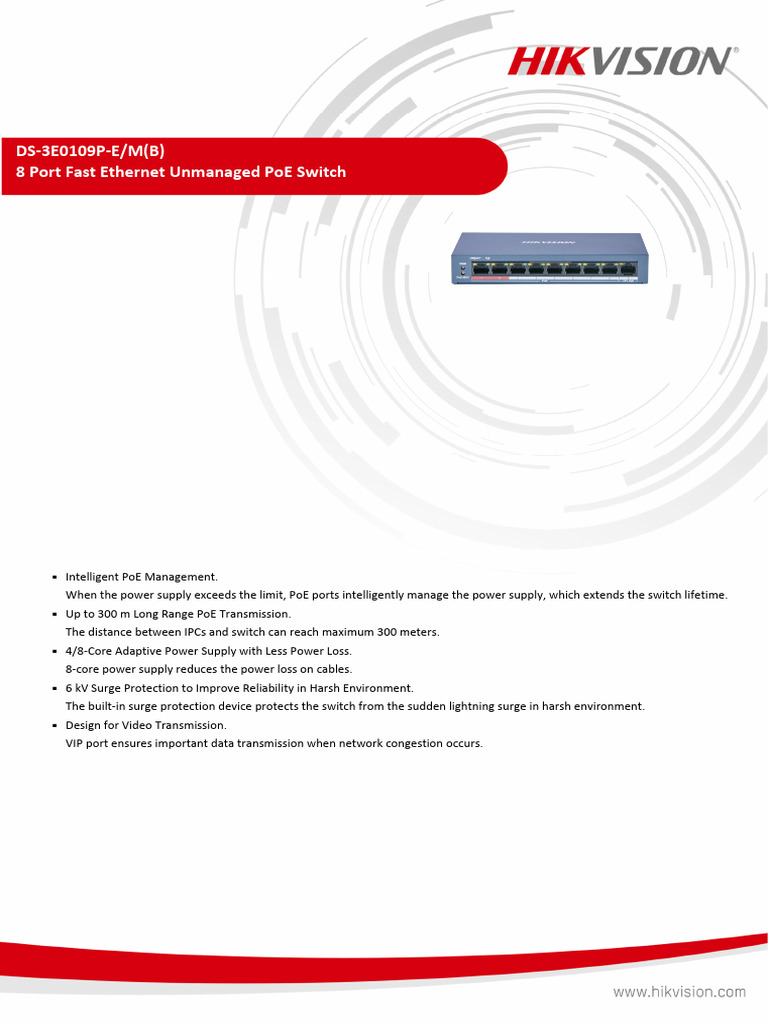 DS-3E0109P-E MB Datasheet 20240307 | PDF