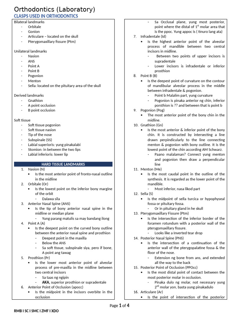 2 Cephalometrics-in-Orthodontics Ortho-Lab Finals | PDF
