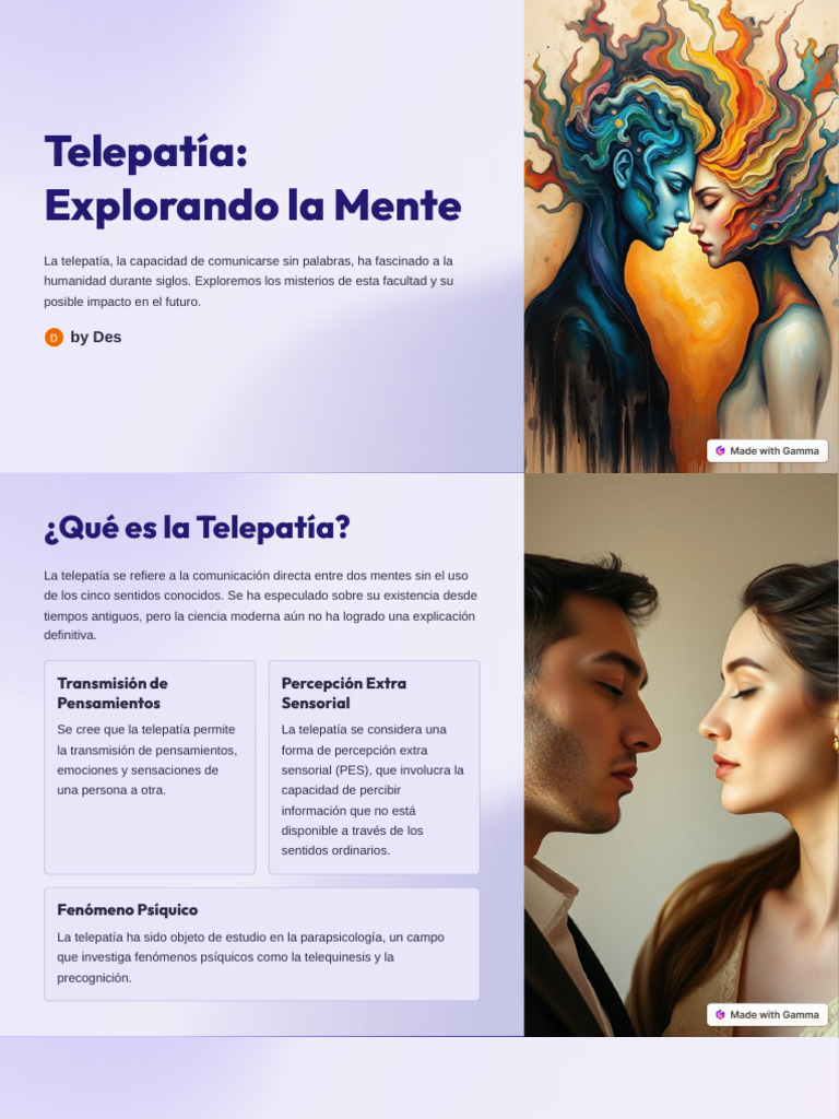 Telepatia Explorando La Mente | PDF