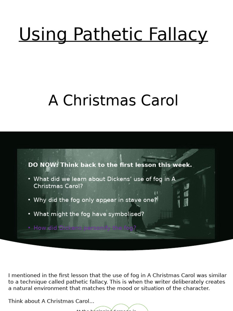 Lesson 2 - Using Pathetic Fallacy.10En4.RCr | PDF