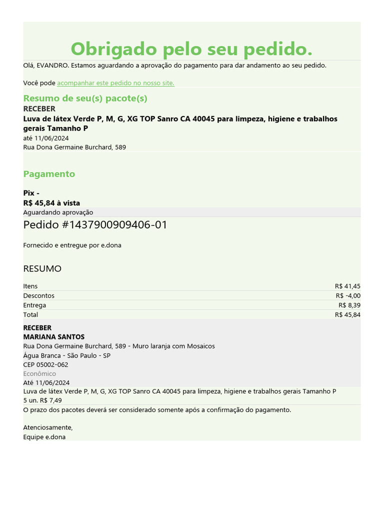 Luva de Látex Verde P Sanro | PDF