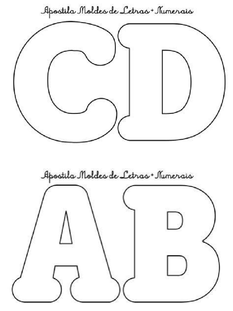 Letras Moldes para Letra | PDF