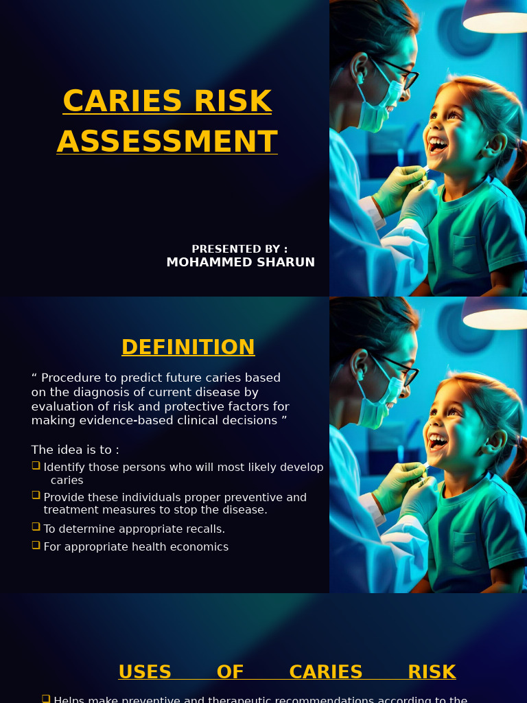 Caries Risk Assessment | PDF | Clinical Medicine | Dentistry
