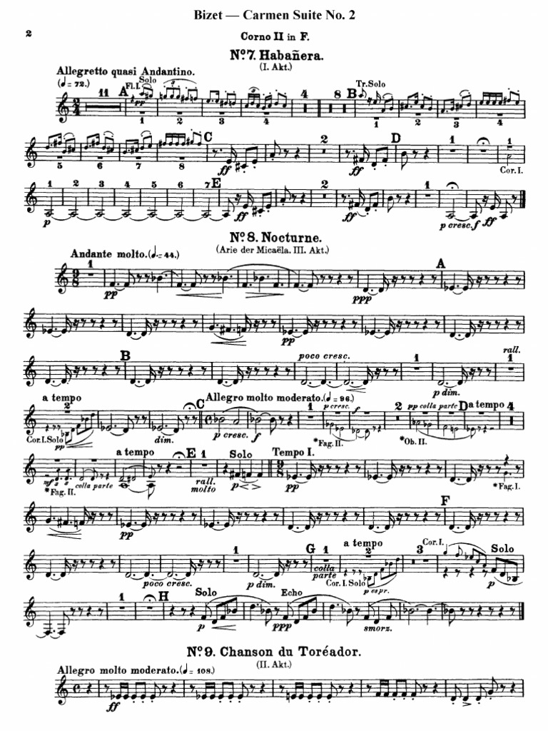 Osinp Corno 2 Bizet | PDF