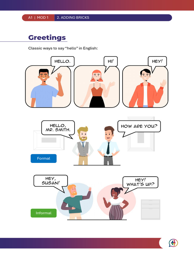 A1 M1 B2 1 Greetings | PDF