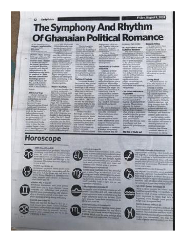 Political Romance in Ghana | PDF
