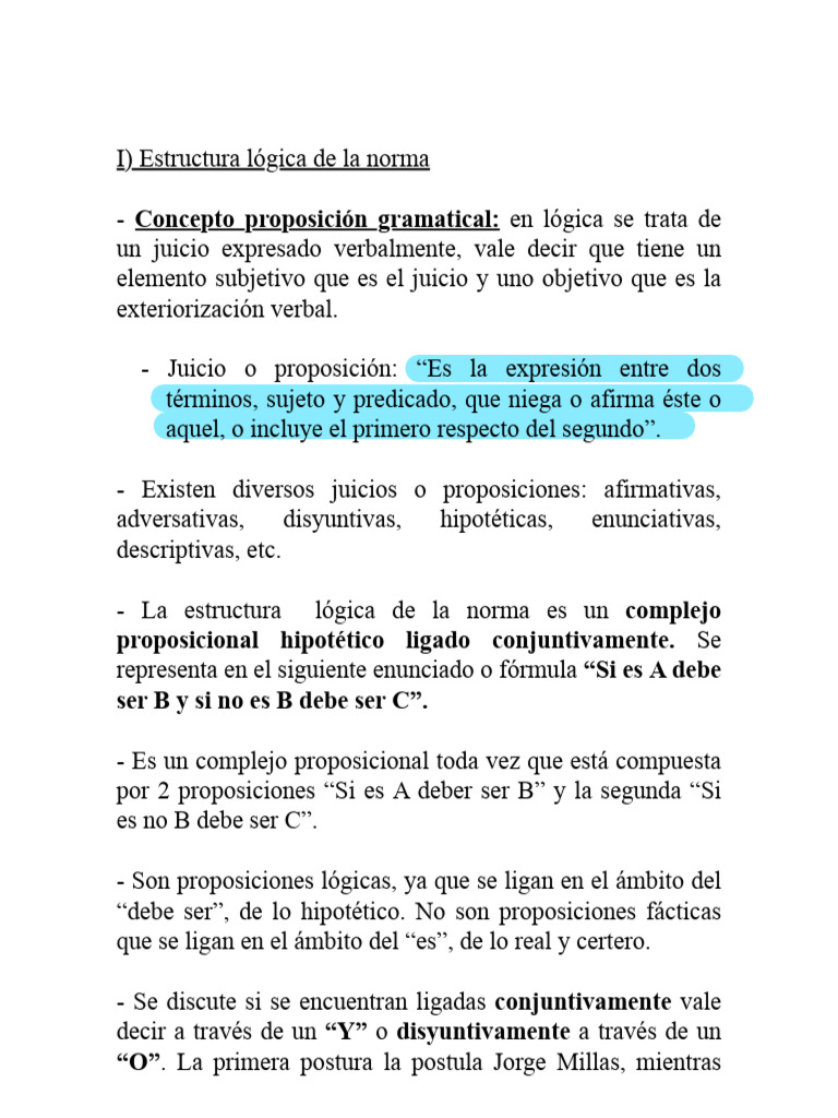 Estructura Lógica de La Norma | PDF
