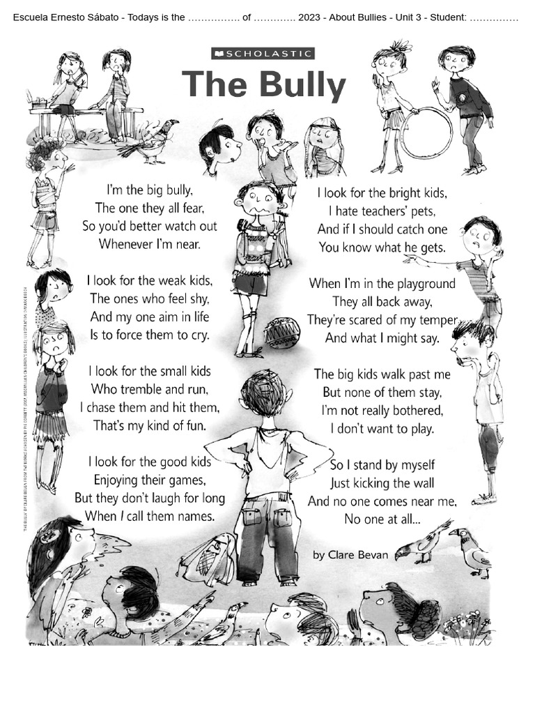 Bullying and Cyberbullying Project | PDF