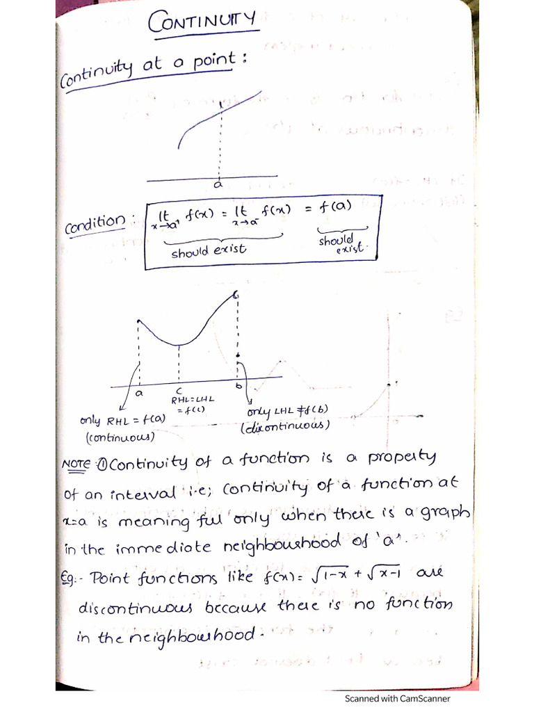 Continuity Notes | PDF