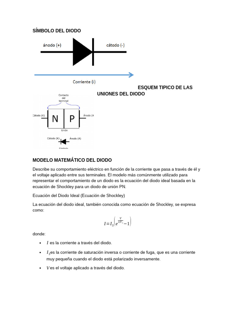 SÍMBOLO DEL DIODO | PDF