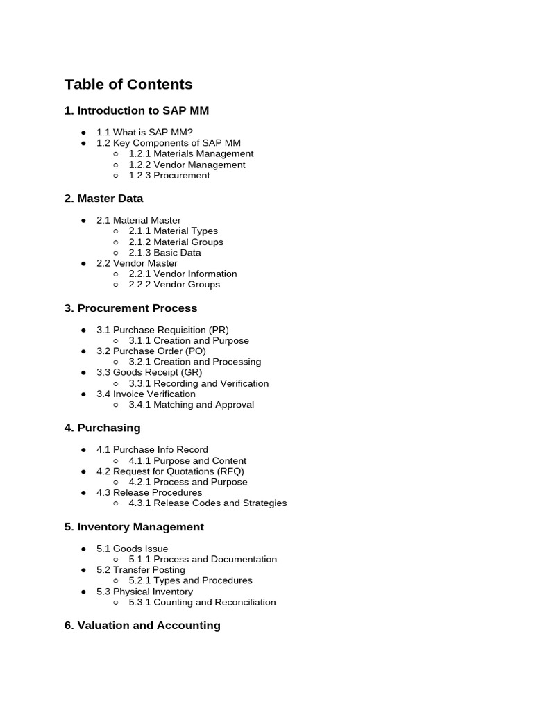 SAP MM | PDF