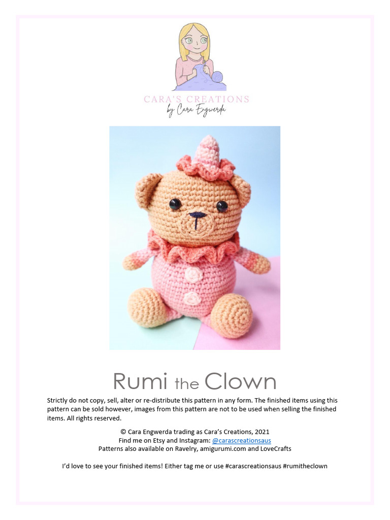 Amigurumi 285Rumi the Clown | PDF