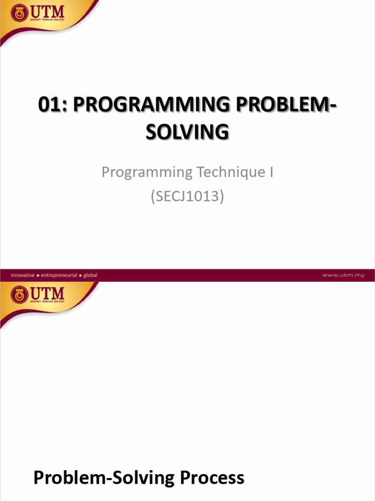 01 - Programming Problem-Solving | PDF 01 - Programming Problem-Solving | PDF