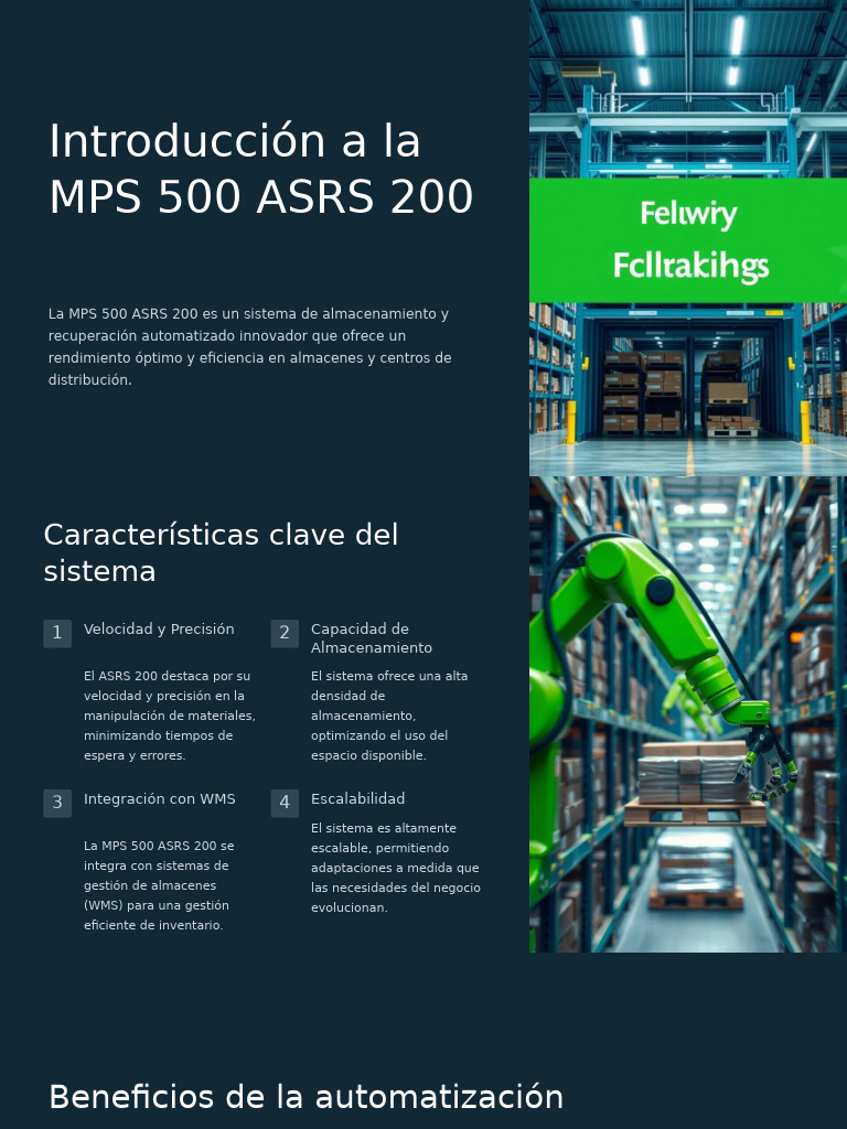 Introduccion A La MPS 500 ASRS 200 | PDF