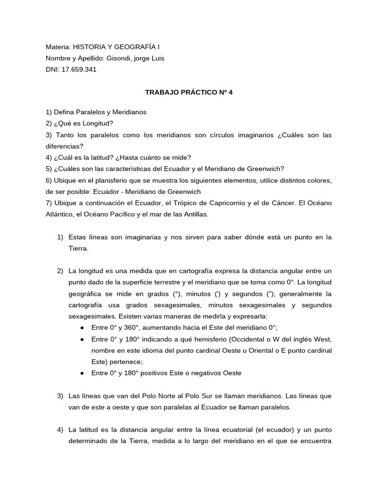 Gisondi Jorge TP 4 His y Geo | PDF