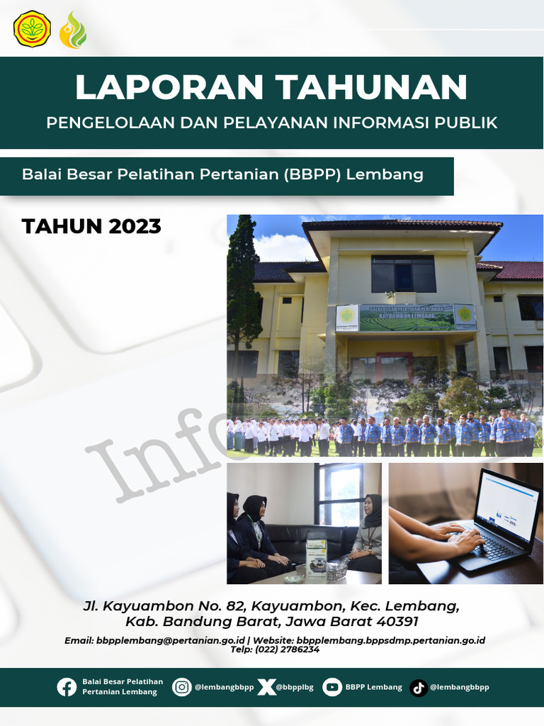 Laporan Tahunan PPID 2023 - BBPP Lembang | PDF