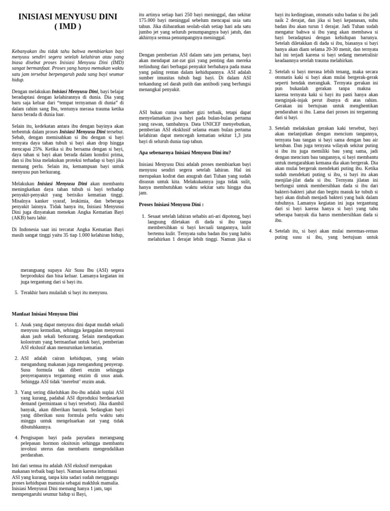 Leaftlet IMD 2 | PDF