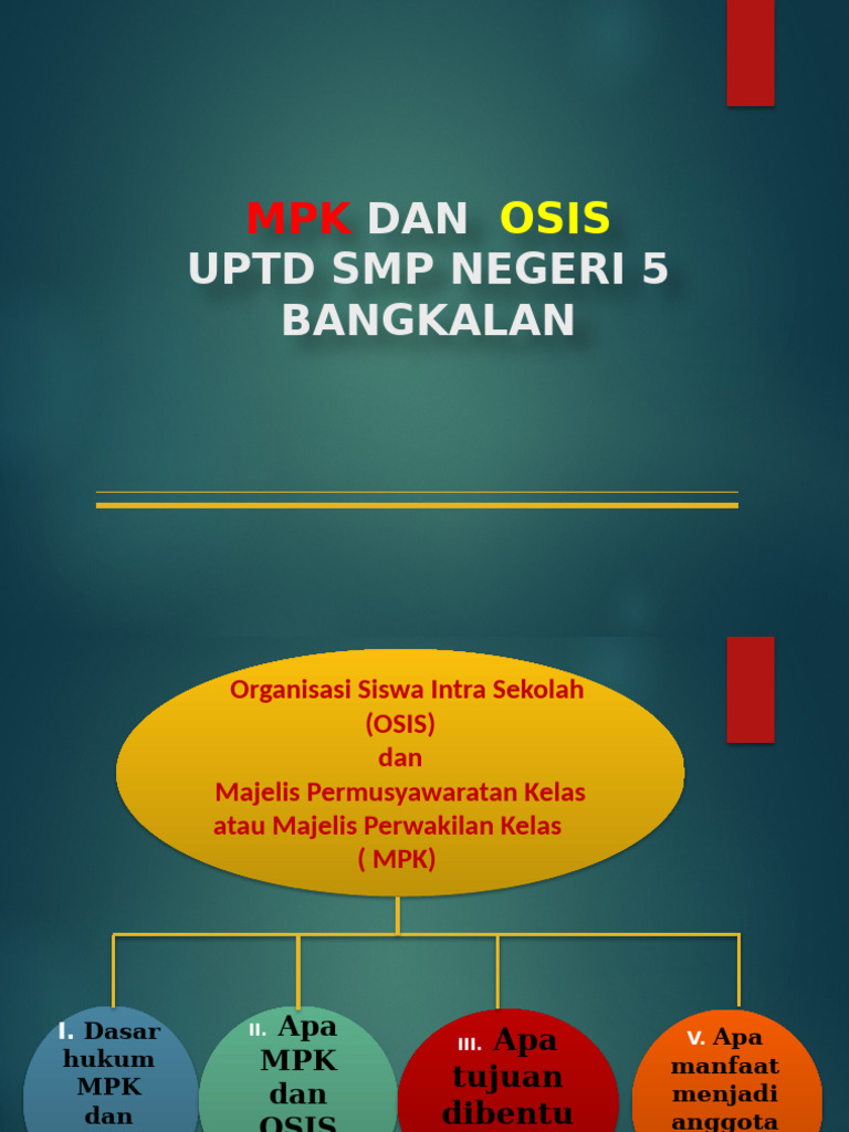 Pengenalan Tentang MPK Dan OSIS | PDF
