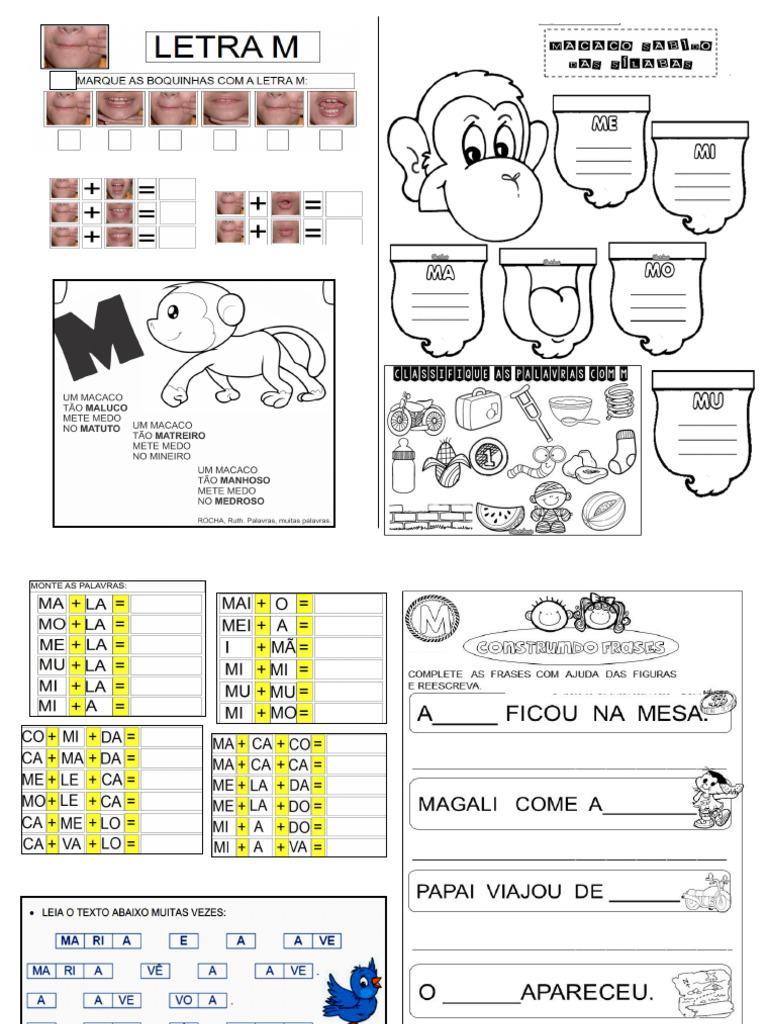 Atividade Letra M | PDF